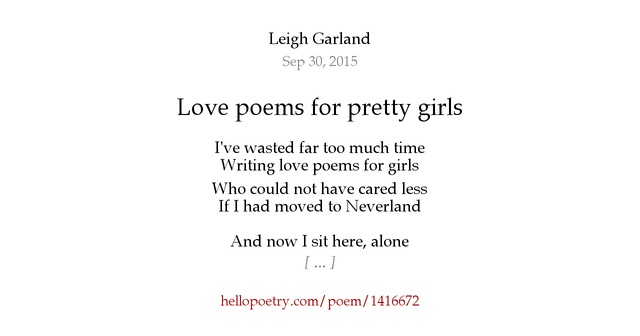 Your Beautiful Poems For A Girl