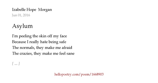 Asylum by Eloi - Hello Poetry