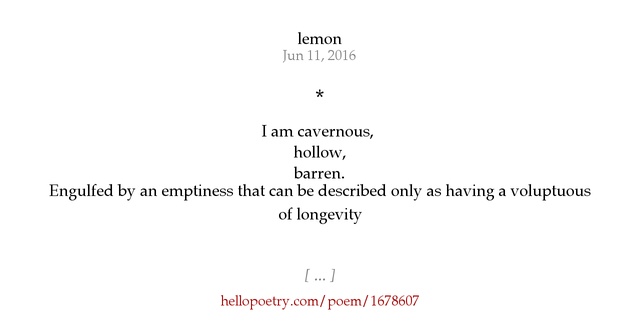 * by lemon - Hello Poetry