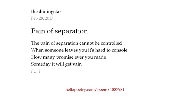Pain Separation Quotes