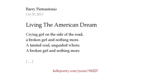 Poems About American Dream