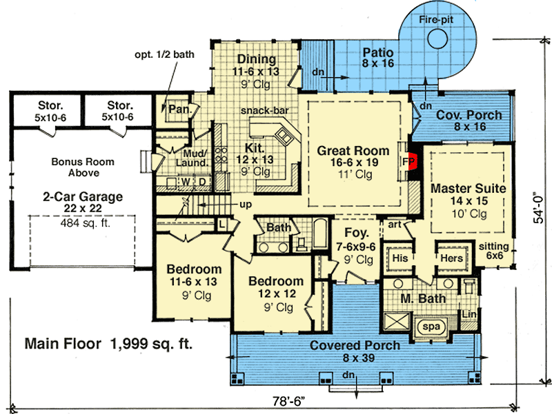 Loaded with Storage Space - 14570RK | Architectural Designs - House Plans