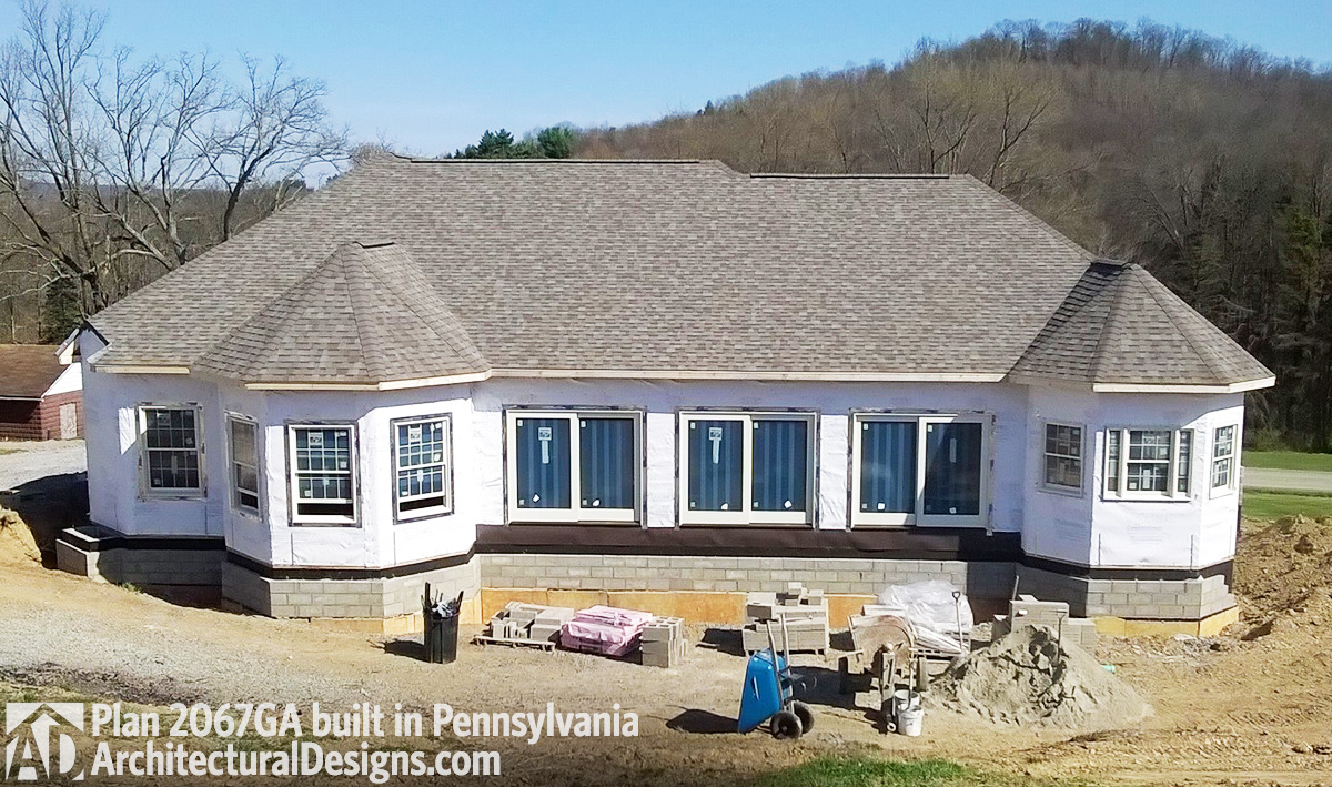 Classic Brick Ranch Home Plan - 2067GA | Ranch, Southern, Traditional ...