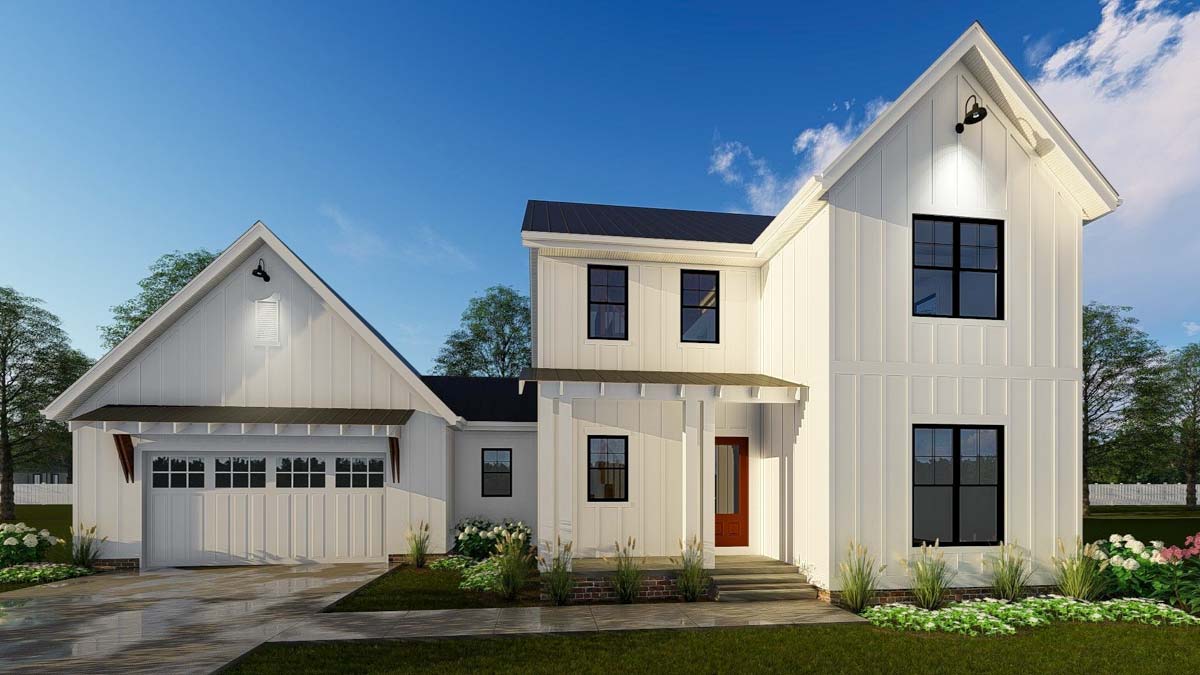 Modern Farmhouse for the Modern Family - 62717DJ | Architectural ...