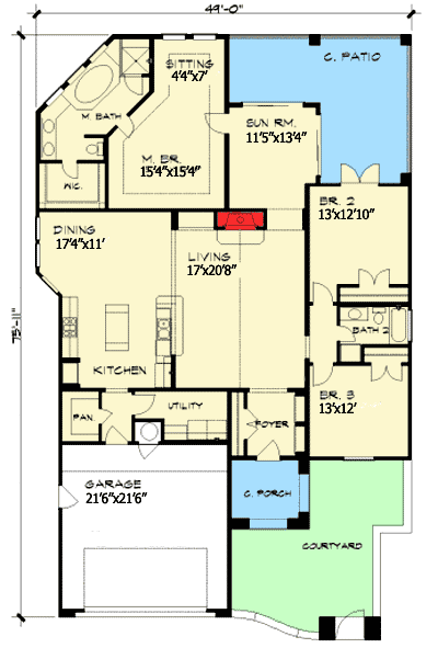 Delightful Sunroom - 36894JG | Architectural Designs - House Plans