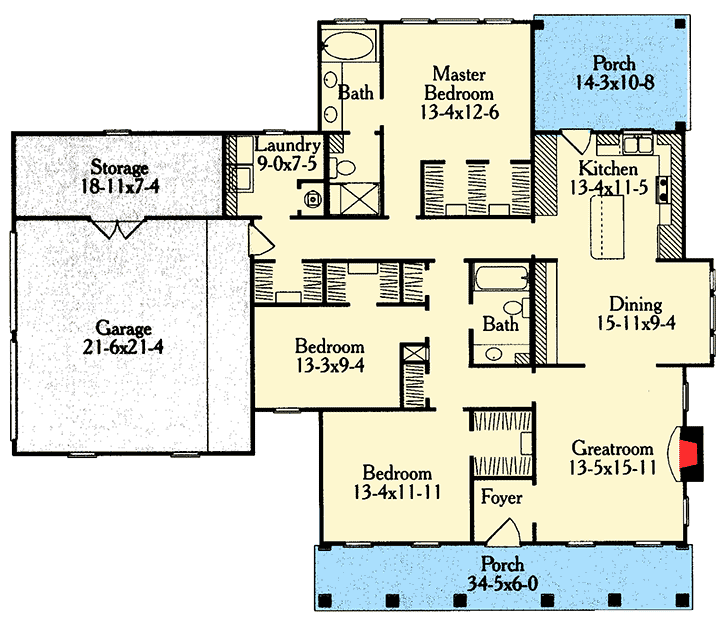 Excellent Storage Space - 62014V | Architectural Designs - House Plans