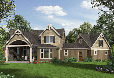 Traditional Home with Detached Apartment Studio - 69610AM ...