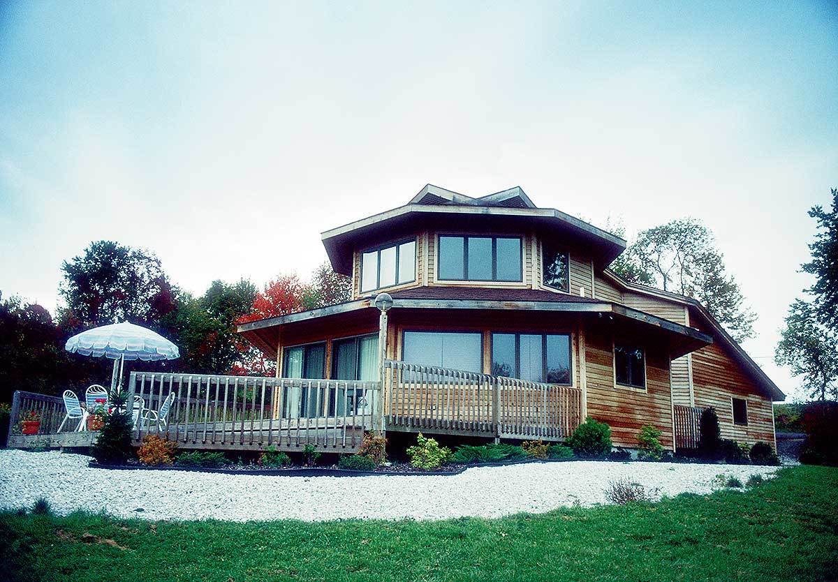 Distinctive Hexagonal Home Plan - 7372HS | Architectural Designs ...