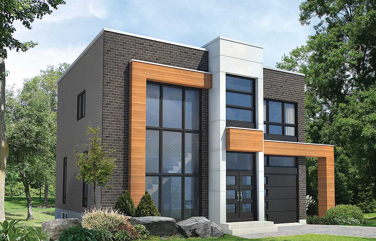 Open Concept Modern House Plan 80827PM 2nd Floor Master Suite CAD Open Concept Modern House Plan 80827PM 2nd Floor Master Suite CAD