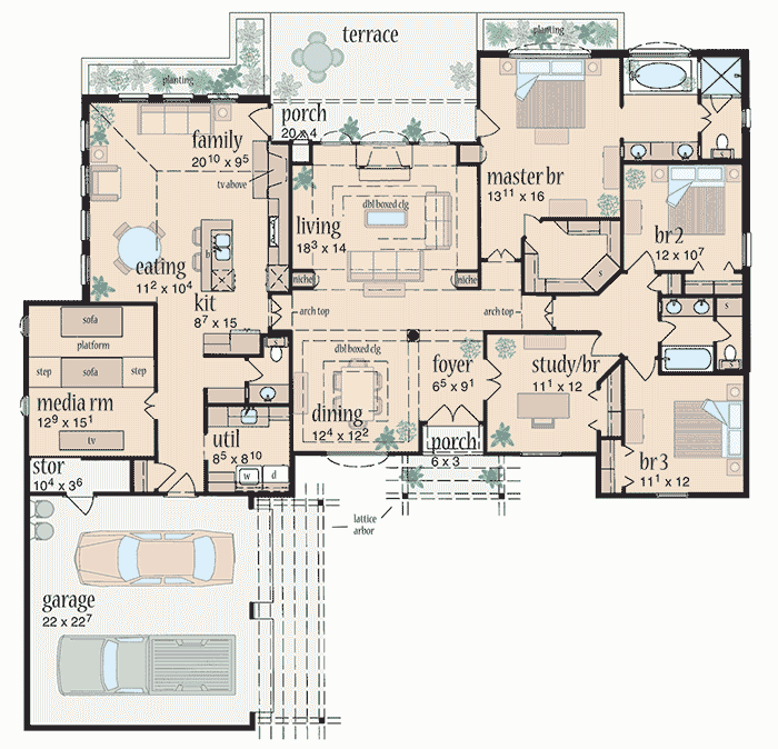Award Winning Home Designs Floor Plan