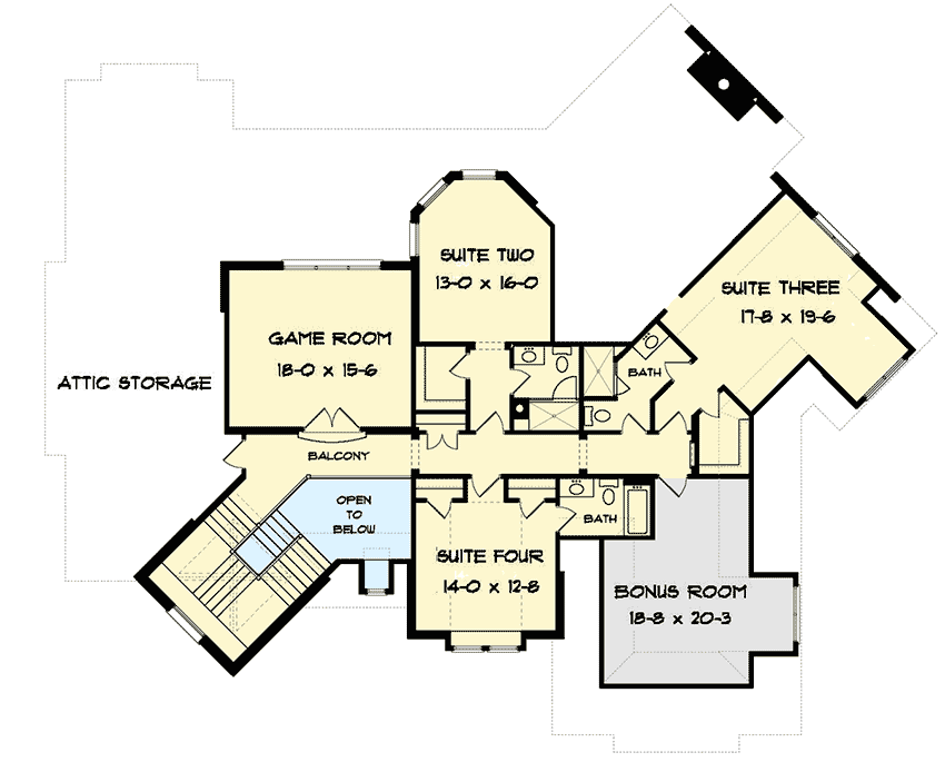 European House Plan with Unique Angles - 93088EL | Architectural ...