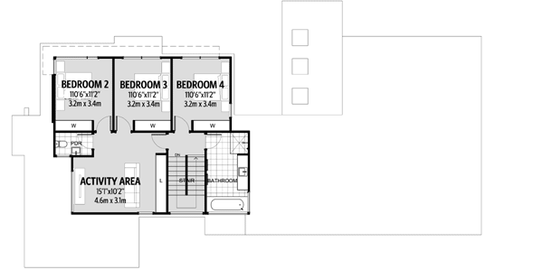 Stunning Contemporary Metric Home Plan - 97008AU | Architectural ...