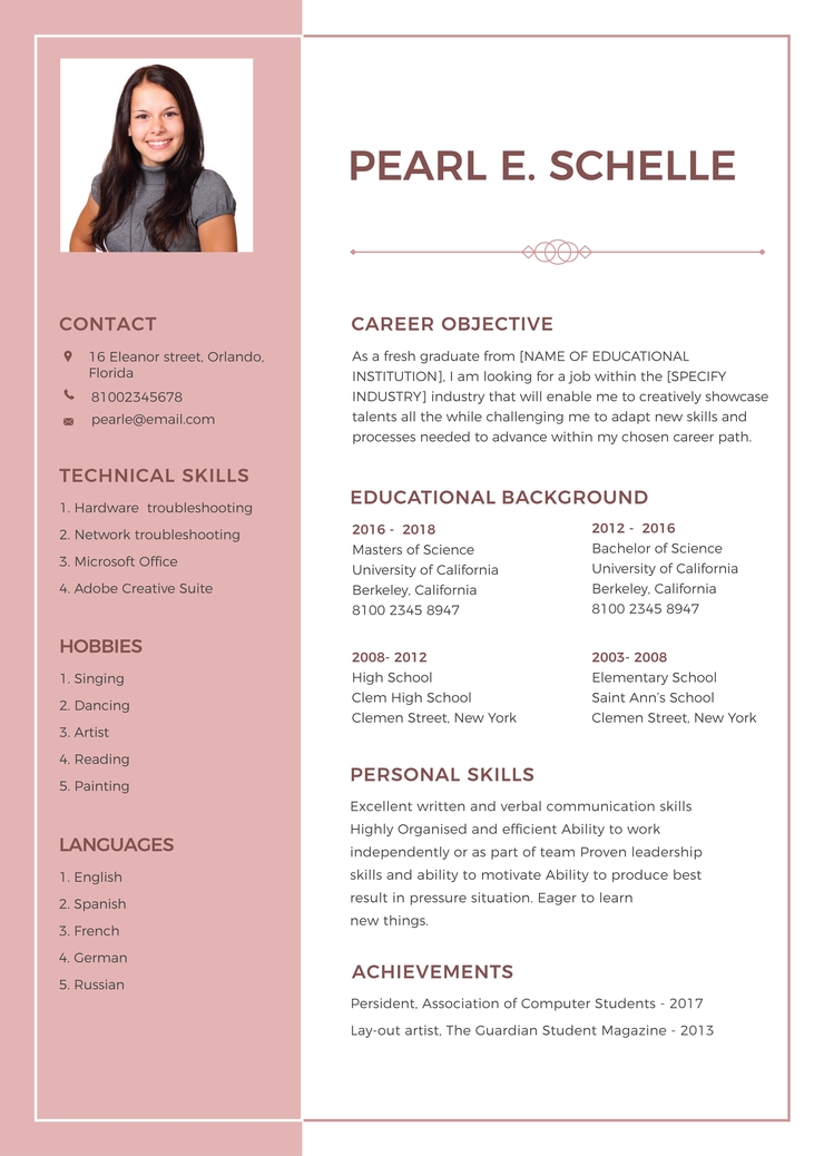 Basic Resume Template 2022 List Of 10 Basic Resume Templates