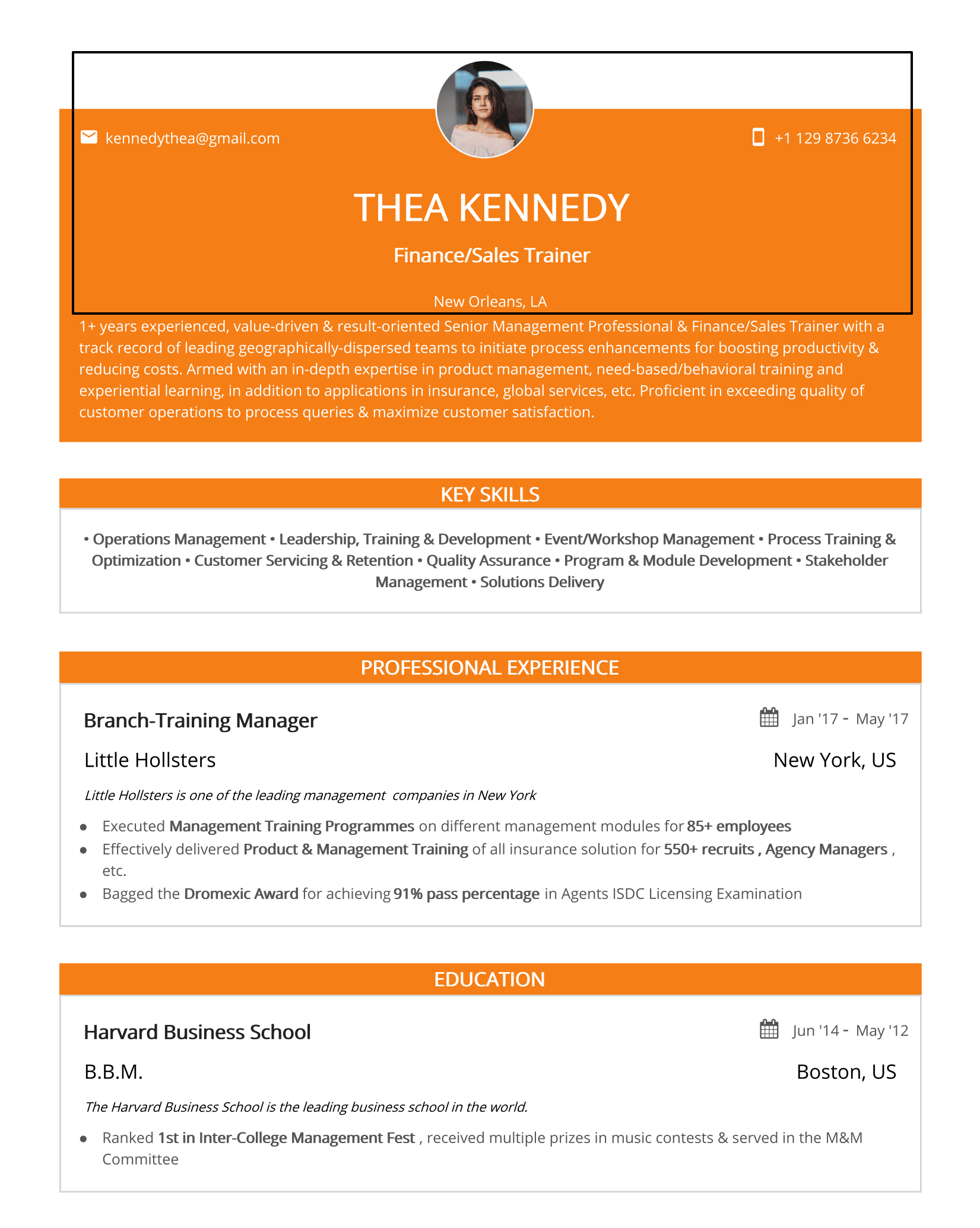 Resume Header 2021 Guide To Contact Information In Resume Examples 