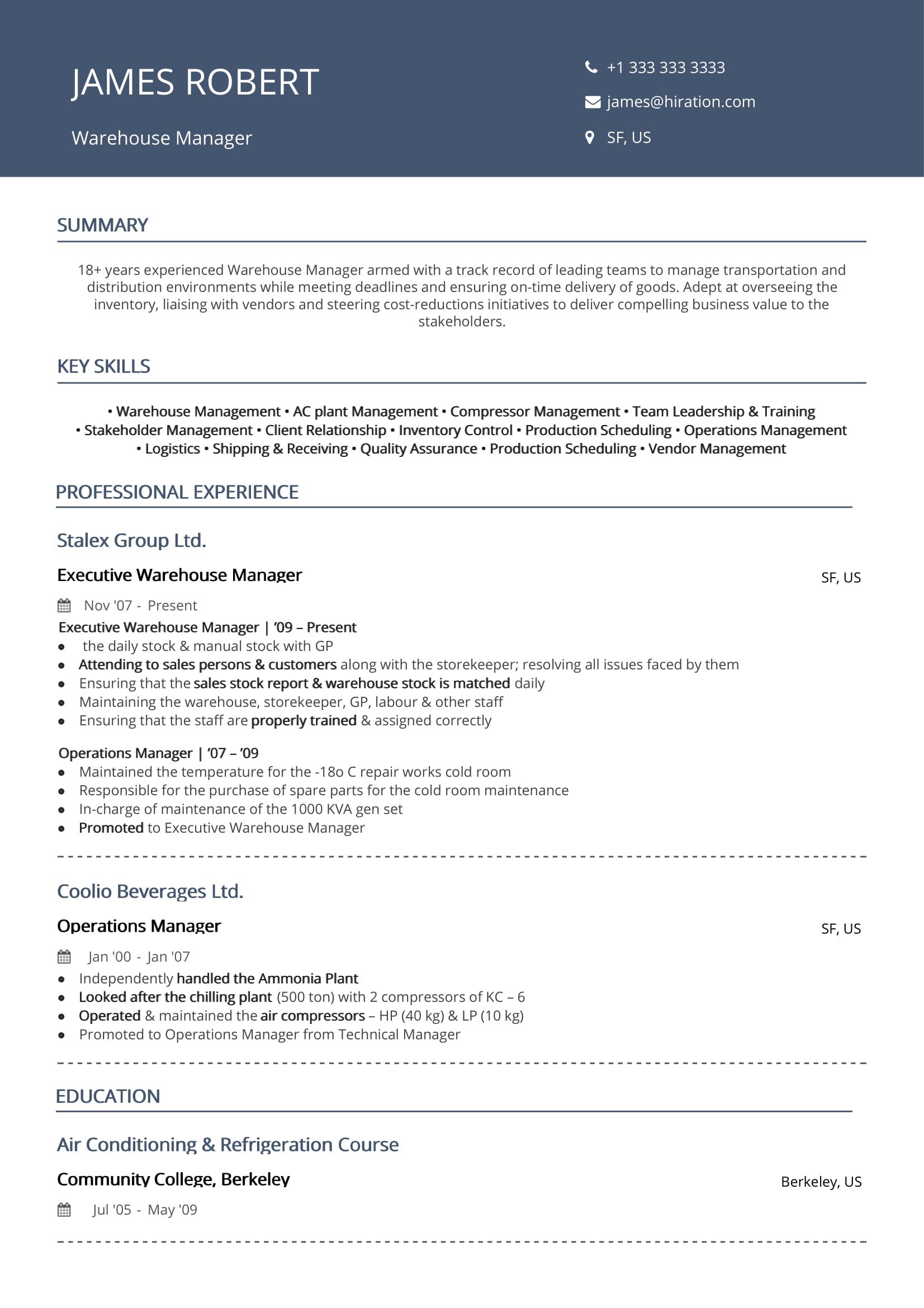 Warehouse Resume 2019 Guide To Warehouse Worker Resume 20 Samples 