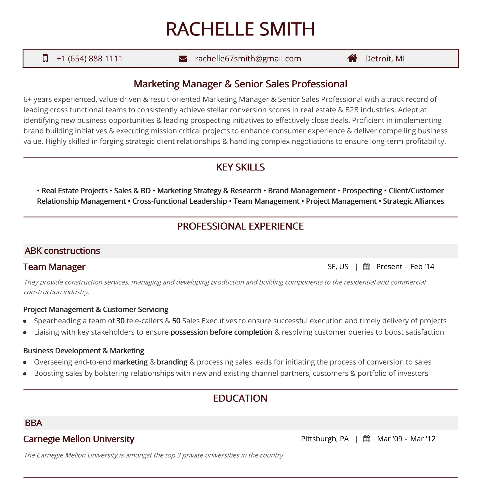 Minimalist Resume Template A 2021 Guide With 15 Resume Samples