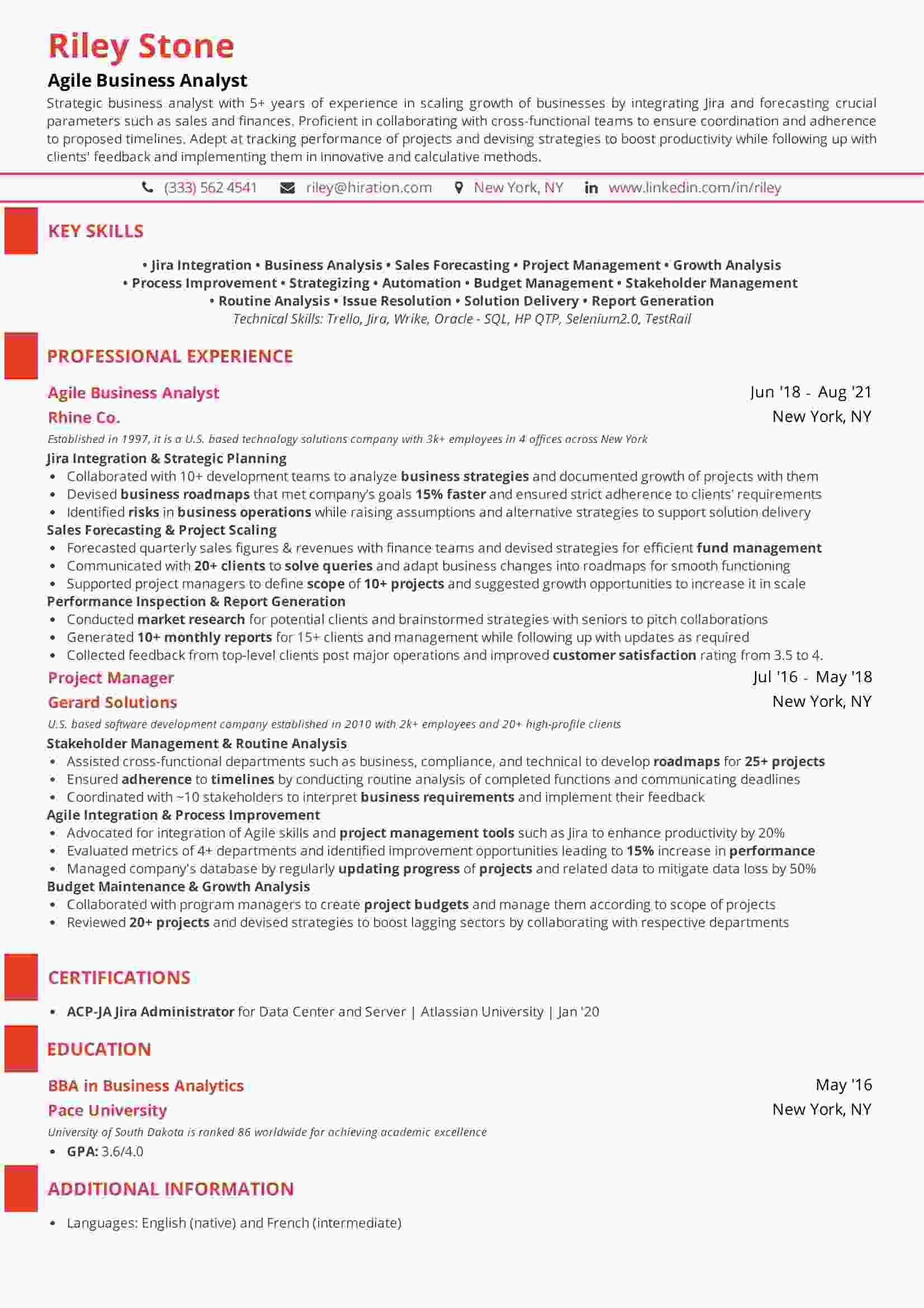 Jira Resume 2023 Guide With 20 Samples And Examples