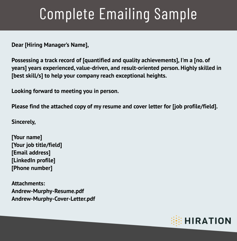 Follow Up Email Sample After Sending Resume