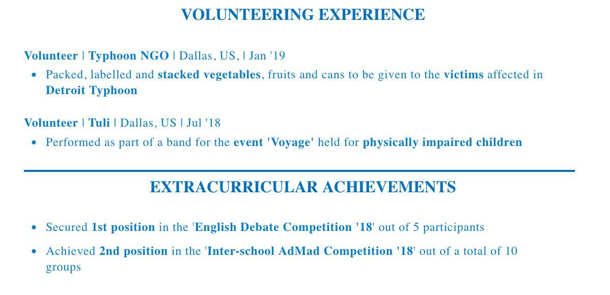 How To Showcase Extracurricular Activities In Your Resume In 2023 