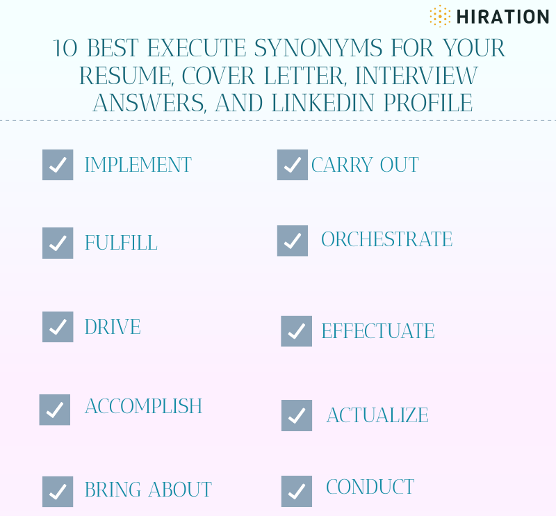 How To Use Execute Synonyms In 2023 On Resumes Cover Letters More How To Use Execute Synonyms In 2023 On Resumes Cover Letters More