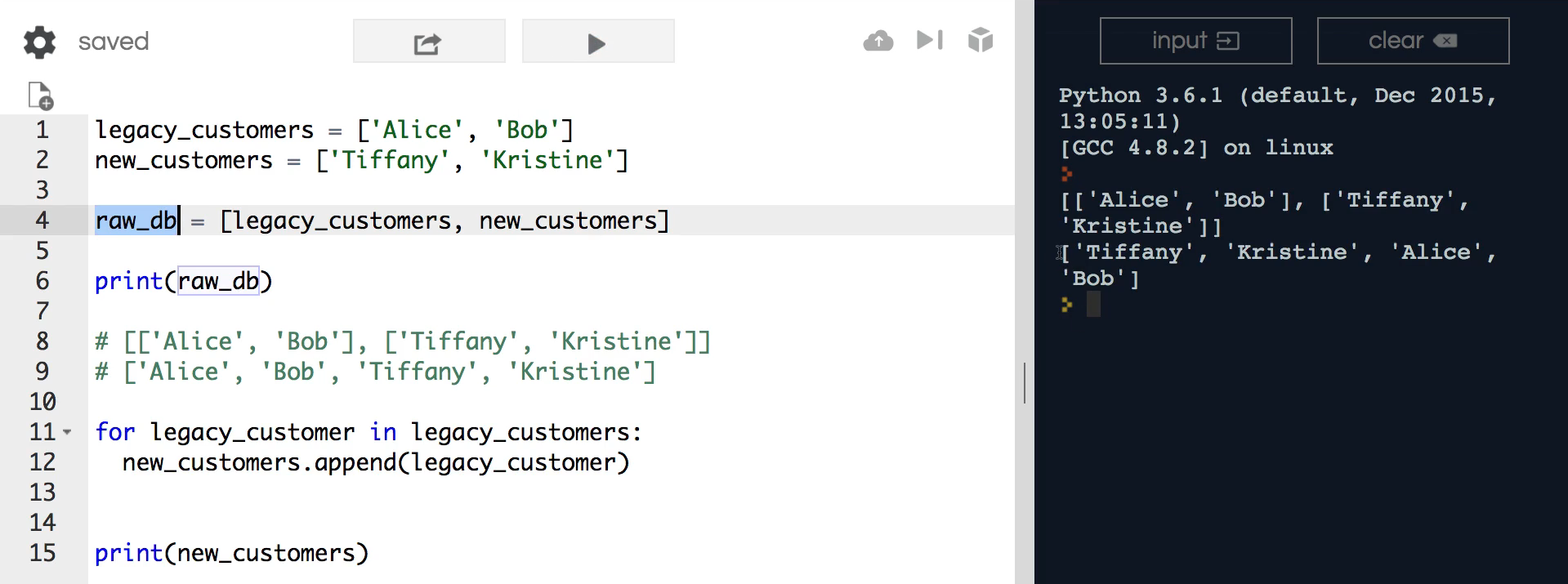 How To Combine And Flatten Lists In Python With The For In Loop