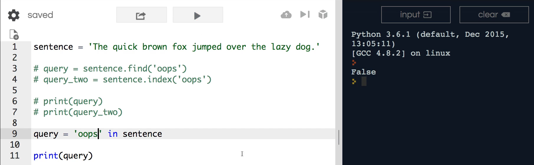 Finding a Substring in Python with: Find, Index, and In