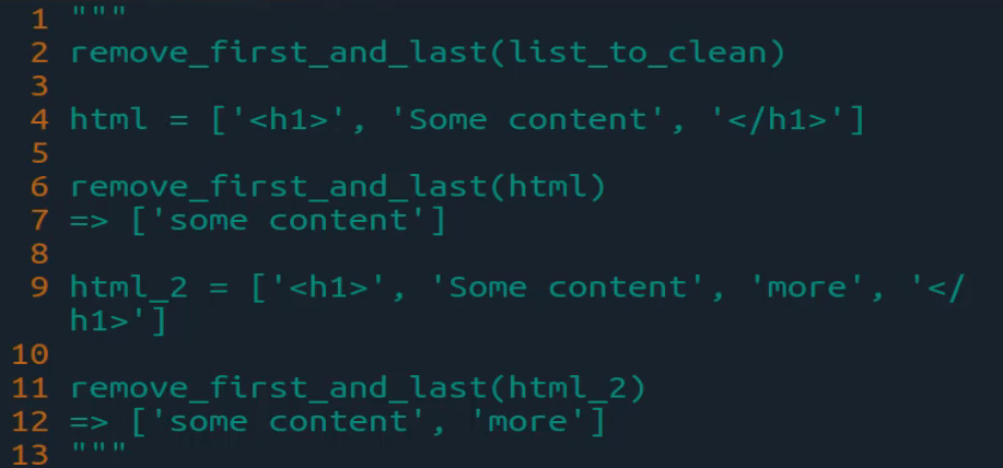 Remove The First And Last Element From A Python List