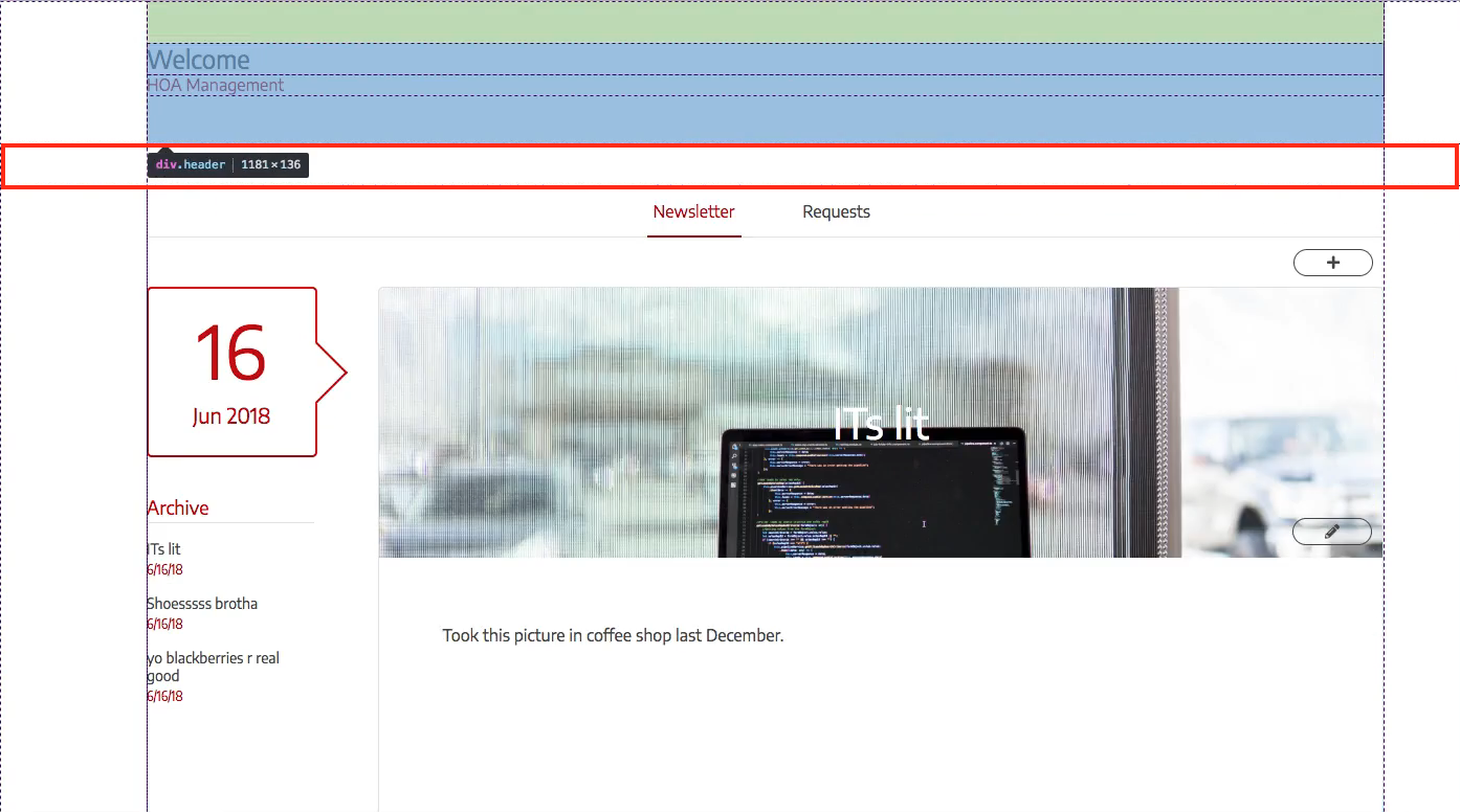 Set Header Values Throughout the App in React JS