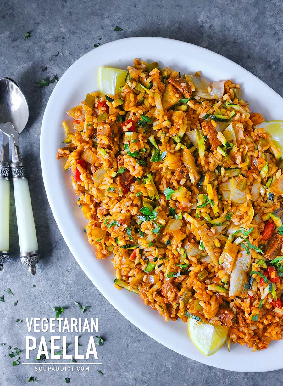 Vegetarian Paella – Vegan Paella – SoupAddict