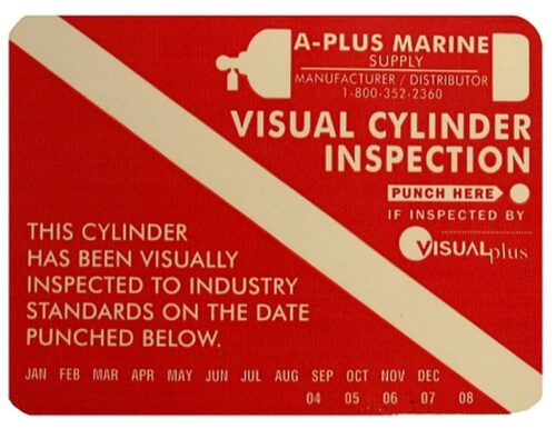 Tank Visual Inspection Sticker