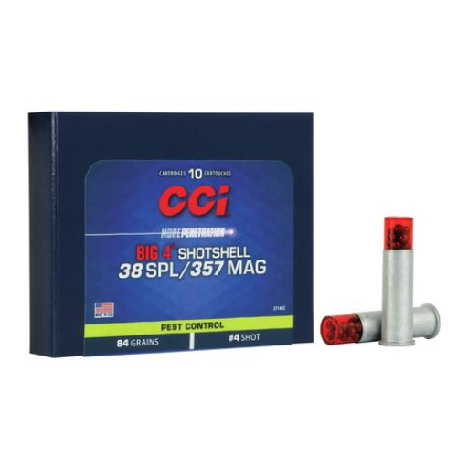 CCI Big 4 Handgun Shotshell Ammunition .38 spl/.357 mag #4 Shot 1