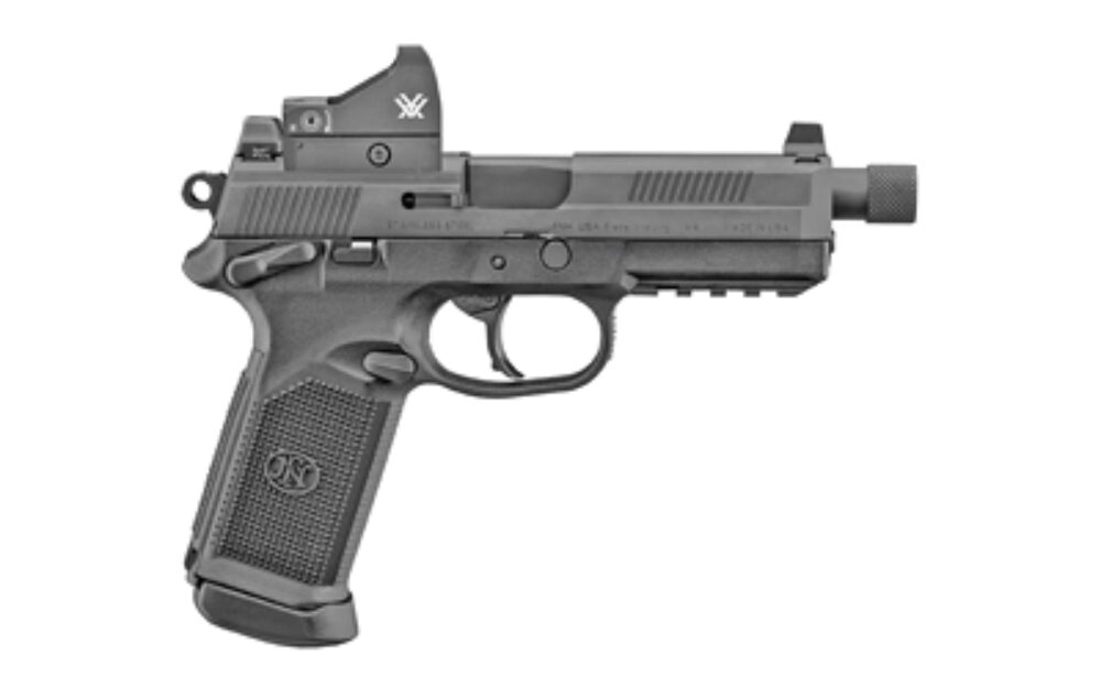 FN FNX Tactical 45 ACP 5.30 Threaded Barrel 15+1, Matte Black Polymer ...