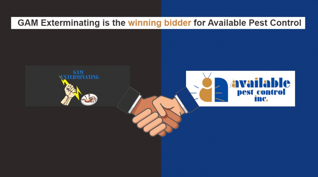 GAM Exterminating is the winning bidder for Available Pest Control ...
