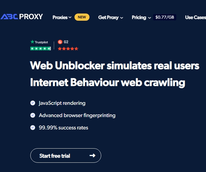 ABCProxy Web Unlocker Launches, Offers Free Trial for Global Users - IssueWire