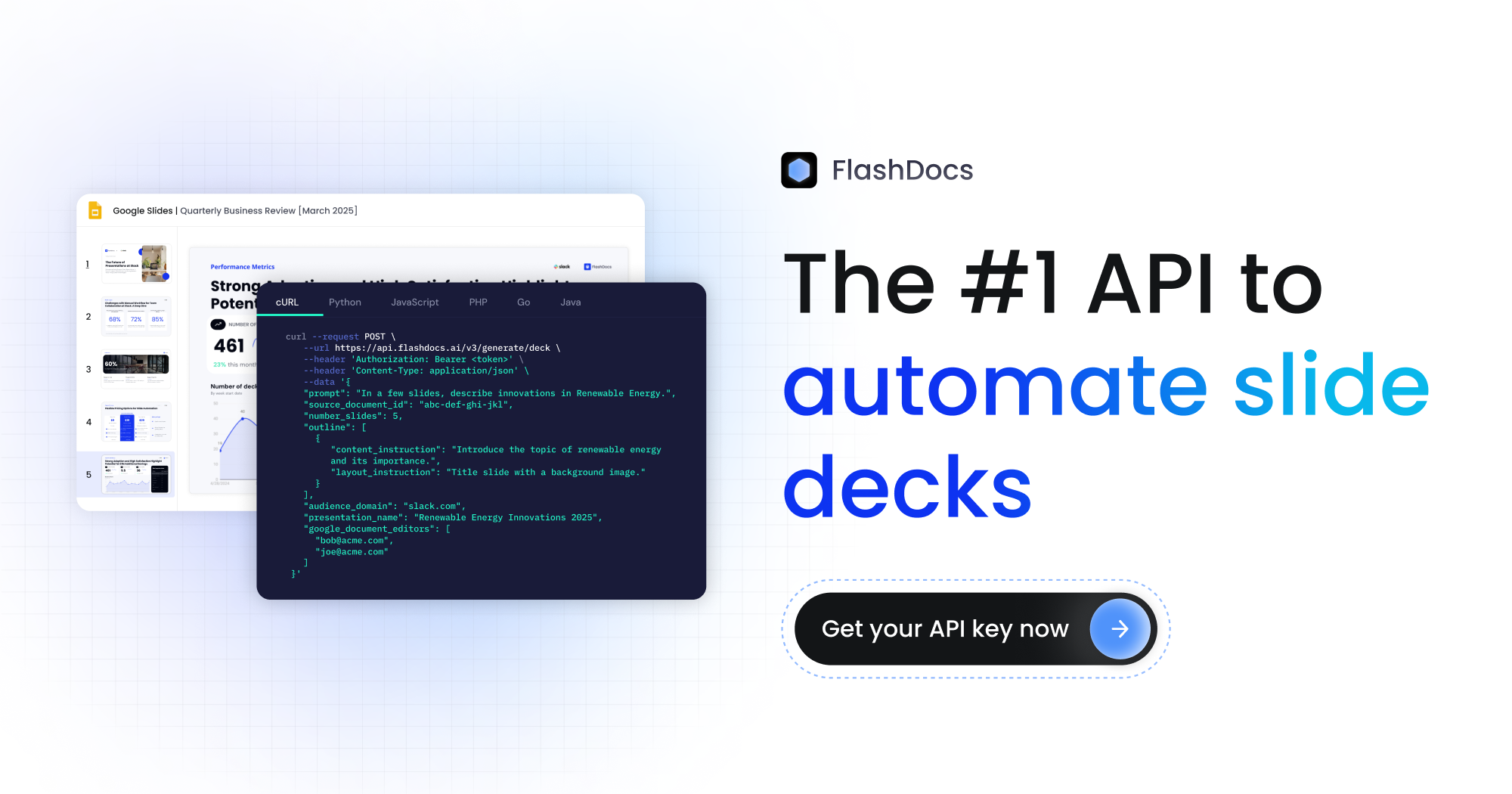FlashDocs Debuts API to Programmatically Generate Google Slides and PowerPoint Decks from ...
