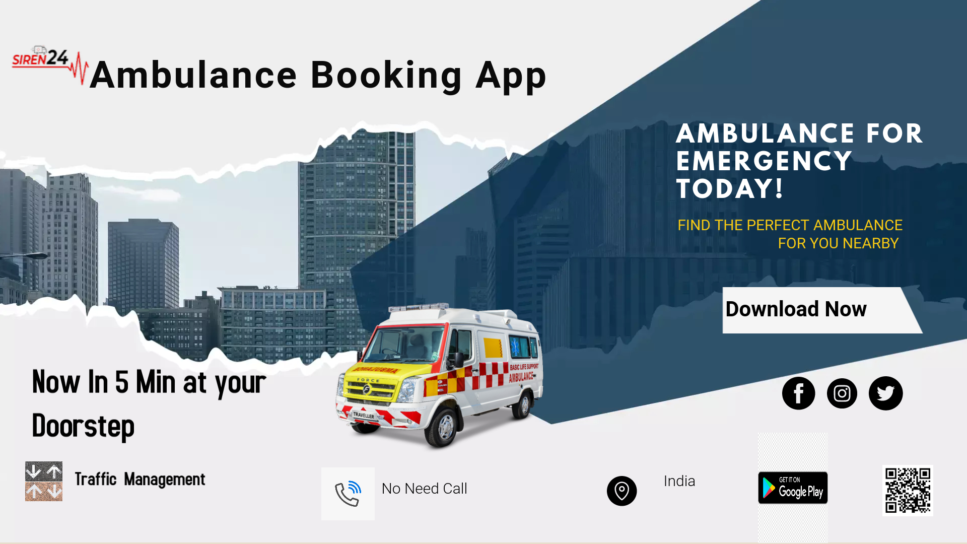 Siren24 Ambulance booking app in India - IssueWire