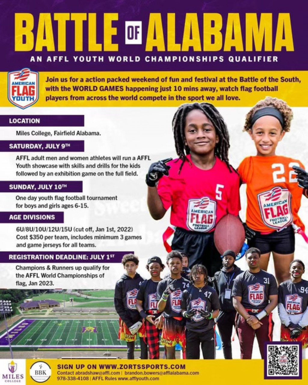 Alabama Welcomes the American Flag Football League - IssueWire