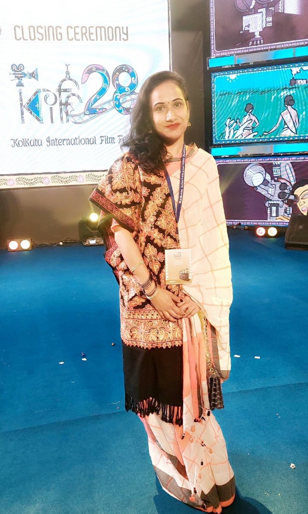 Author Alisha Begum spotted in Kolkata International Film Festival 2022 ...