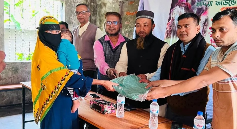Hadia Foundation winter clothes distribution - IssueWire