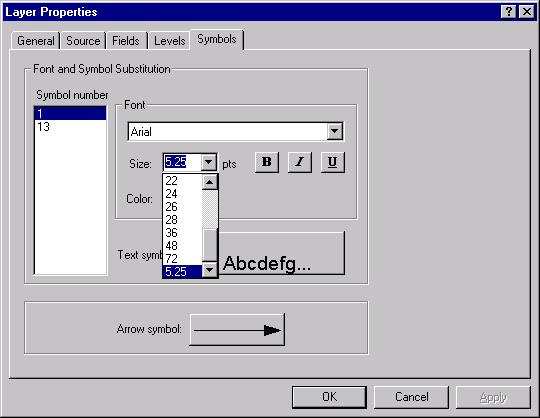 How To: Change display size of coverage annotation in ArcMap