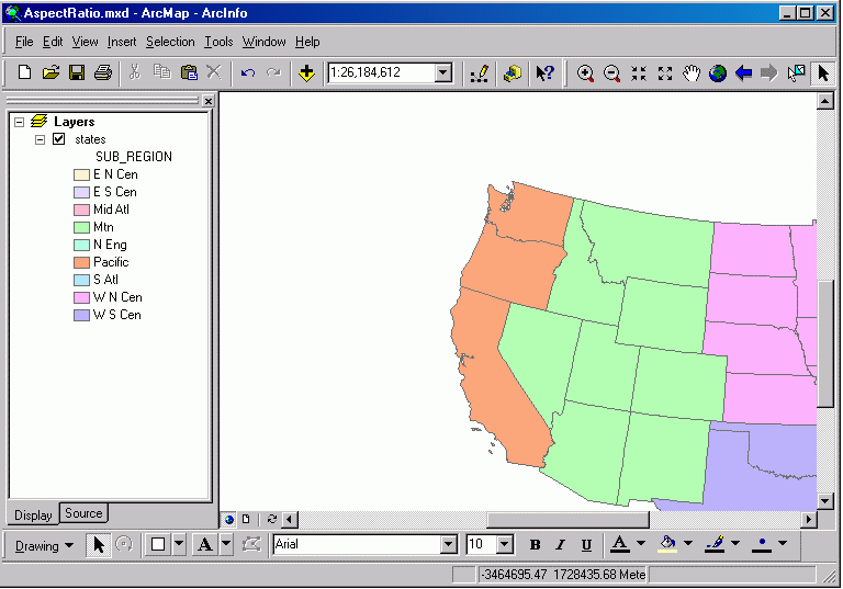 Problem: The data frame extent is different than expected for a layout ...