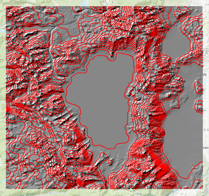 How To Create Polygons From Contour Polylines In ArcMap Using The Feature To Polygon Tool