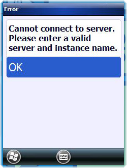 Cannot Establish Server Connection