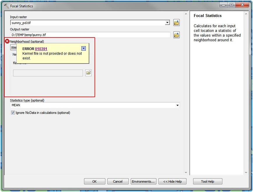 Error: 010391 : Kernel file is not provided or does not exist