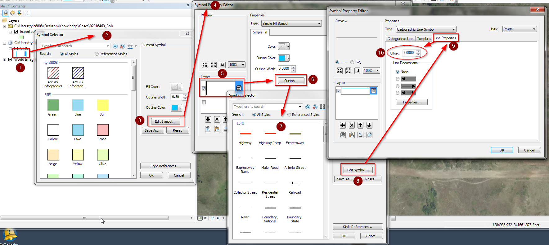How To Create Enlarged Outlines For Polygons In ArcMap