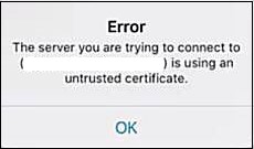 Problem: Unable to connect to an ArcGIS Enterprise portal on devices ...