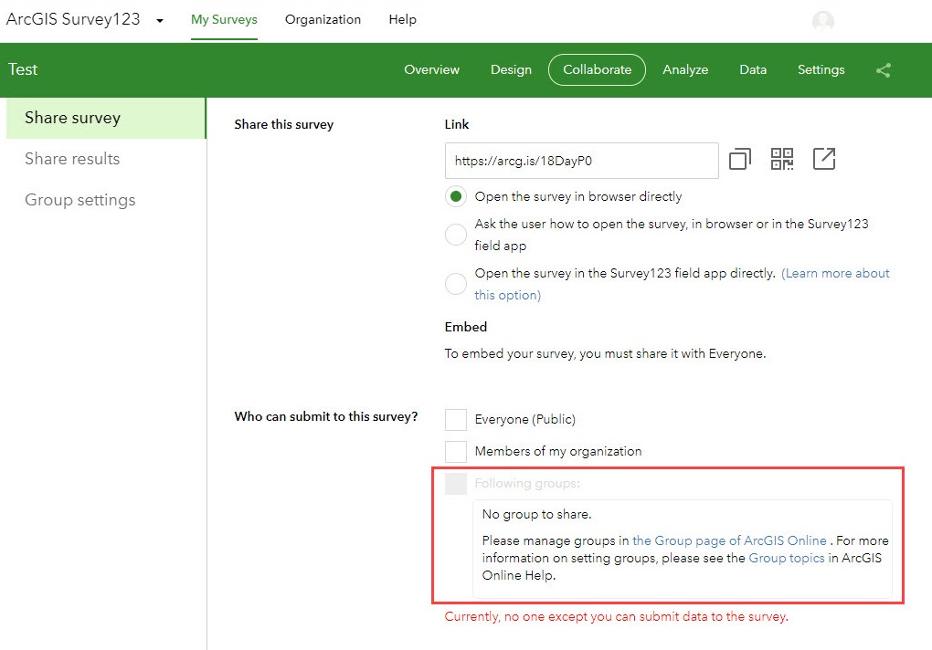 Problem Unable To Share ArcGIS Survey123 Survey And Results With An problem-unable-to-share-arcgis-survey123-survey-and-results-with-an