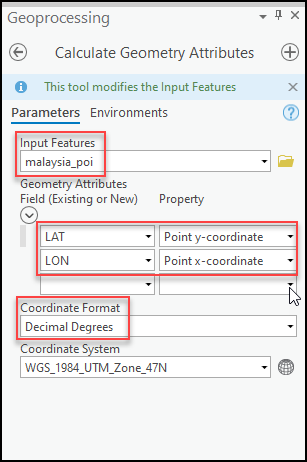 How To: Calculate longitude and latitude in decimal degrees in ArcGIS Pro