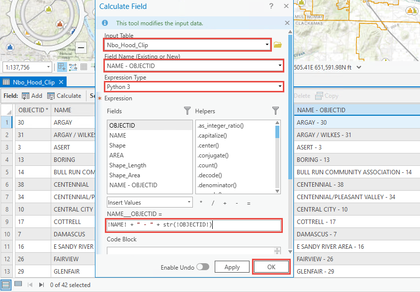 How To Merge The String And ObjectID Fields In ArcGIS Pro