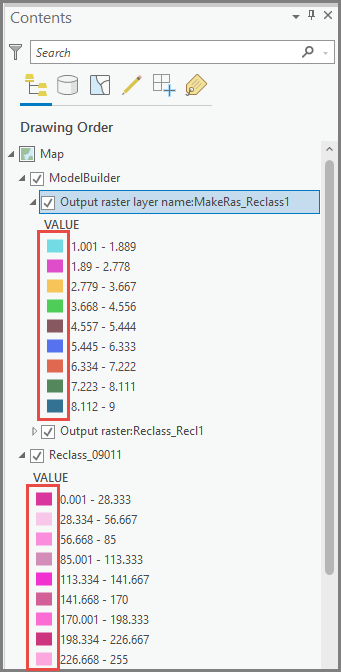 How To Retain Raster Symbology With Modelbuilder After Using The Reclassify Tool In Arcgis Pro